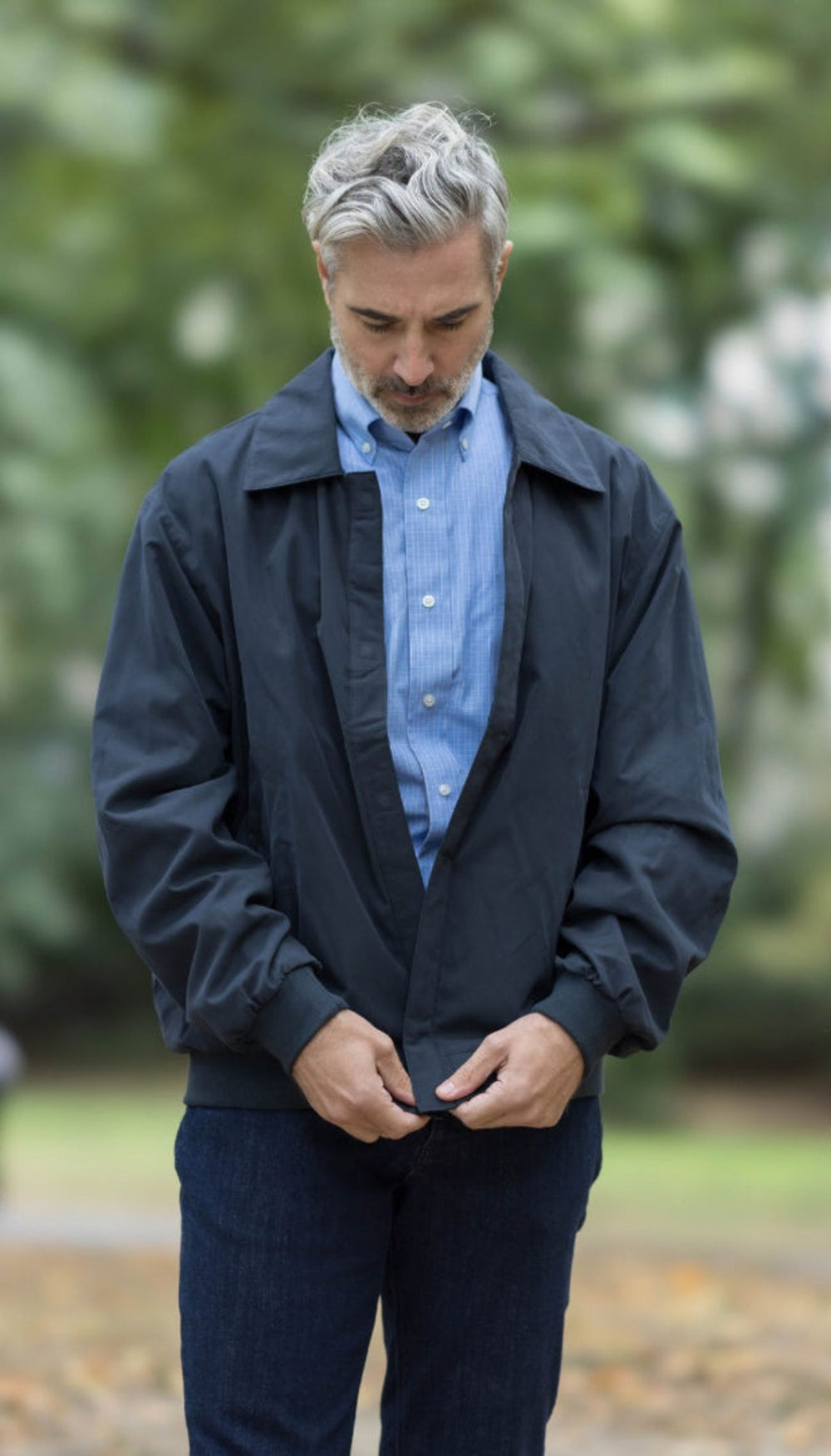 MAGNAREADY® X WEATHERPROOF MICROFIBER GOLF JACKET WITH MAGNETIC CLOSUR