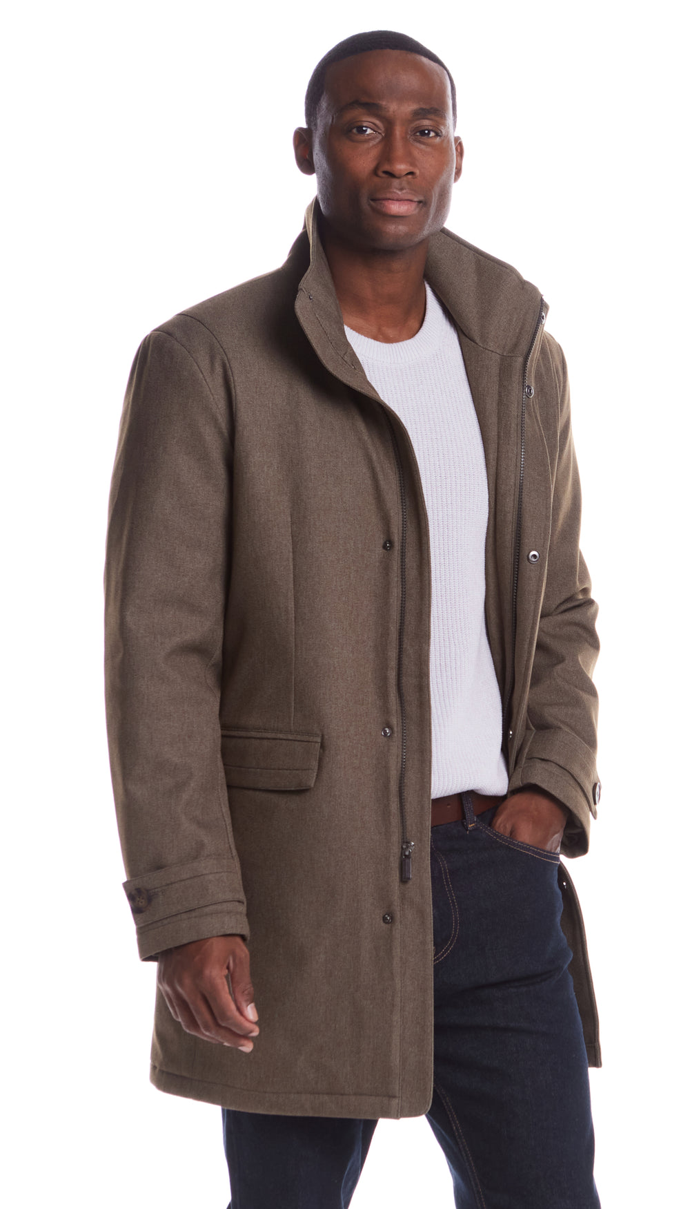 Men's Twill Tech Overcoat | Weatherproof®