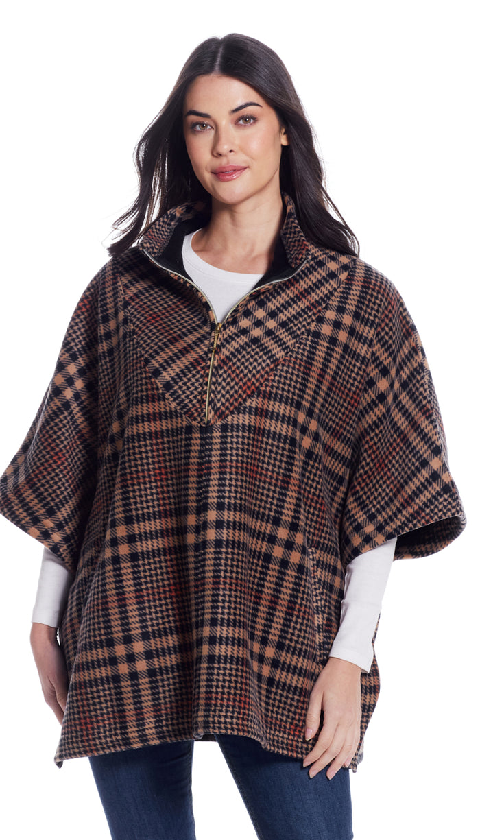 Women's Zip Fleece Poncho | Weatherproof®