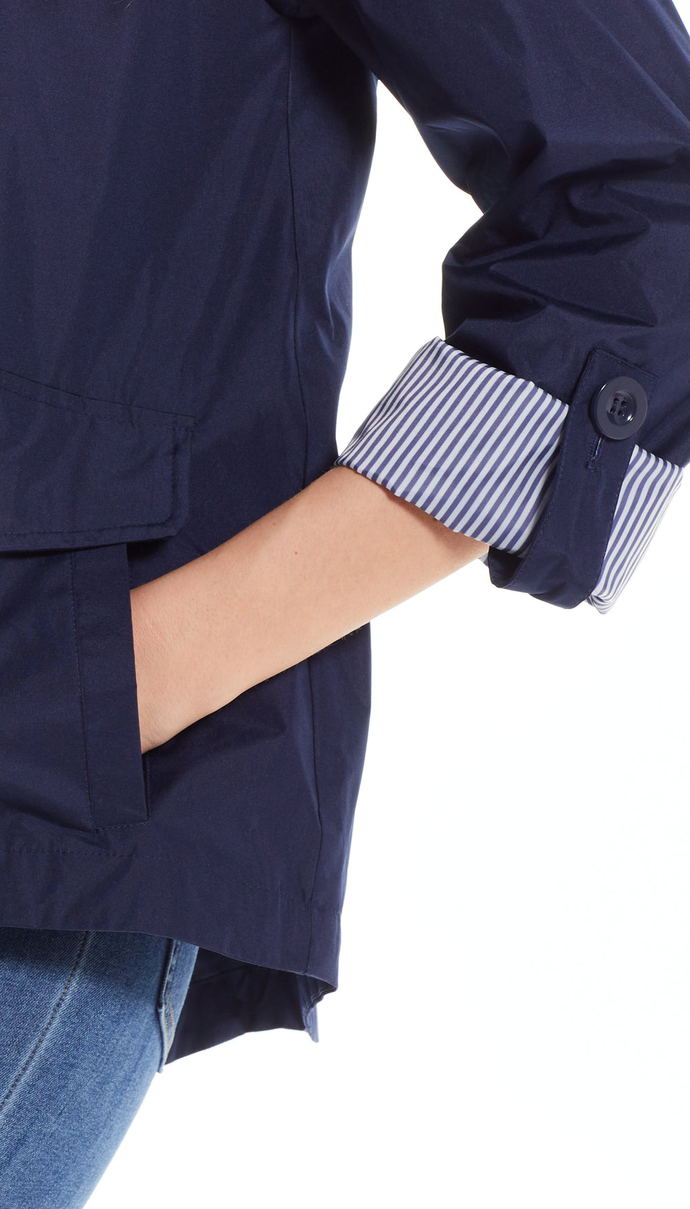 Women's Hooded Jacket with Turn Back Sleeves | Weatherproof®